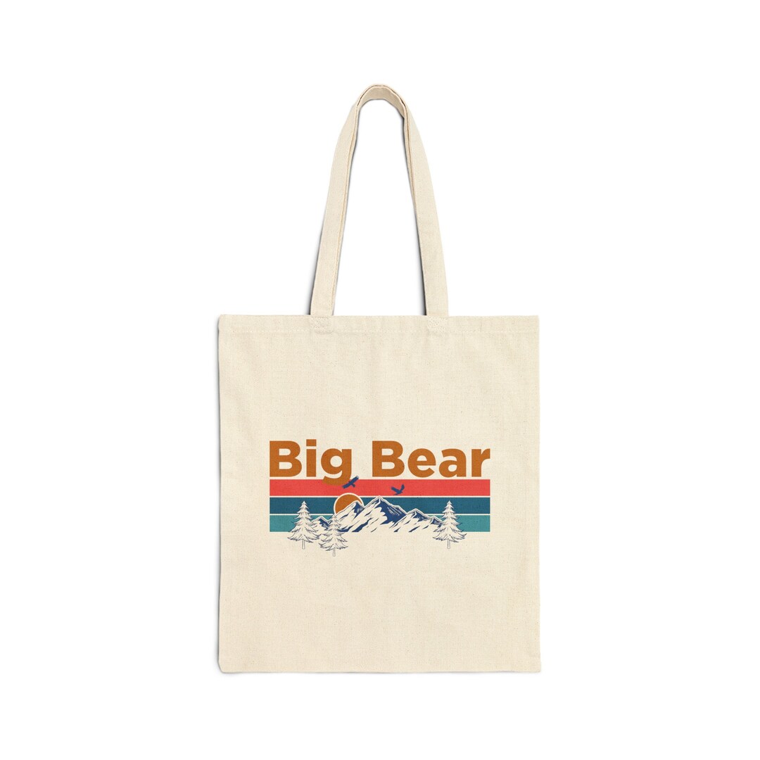 Big Bear, California Tote Bag - Cotton Canvas Big Bear Bag - Personalization Available - Etsy