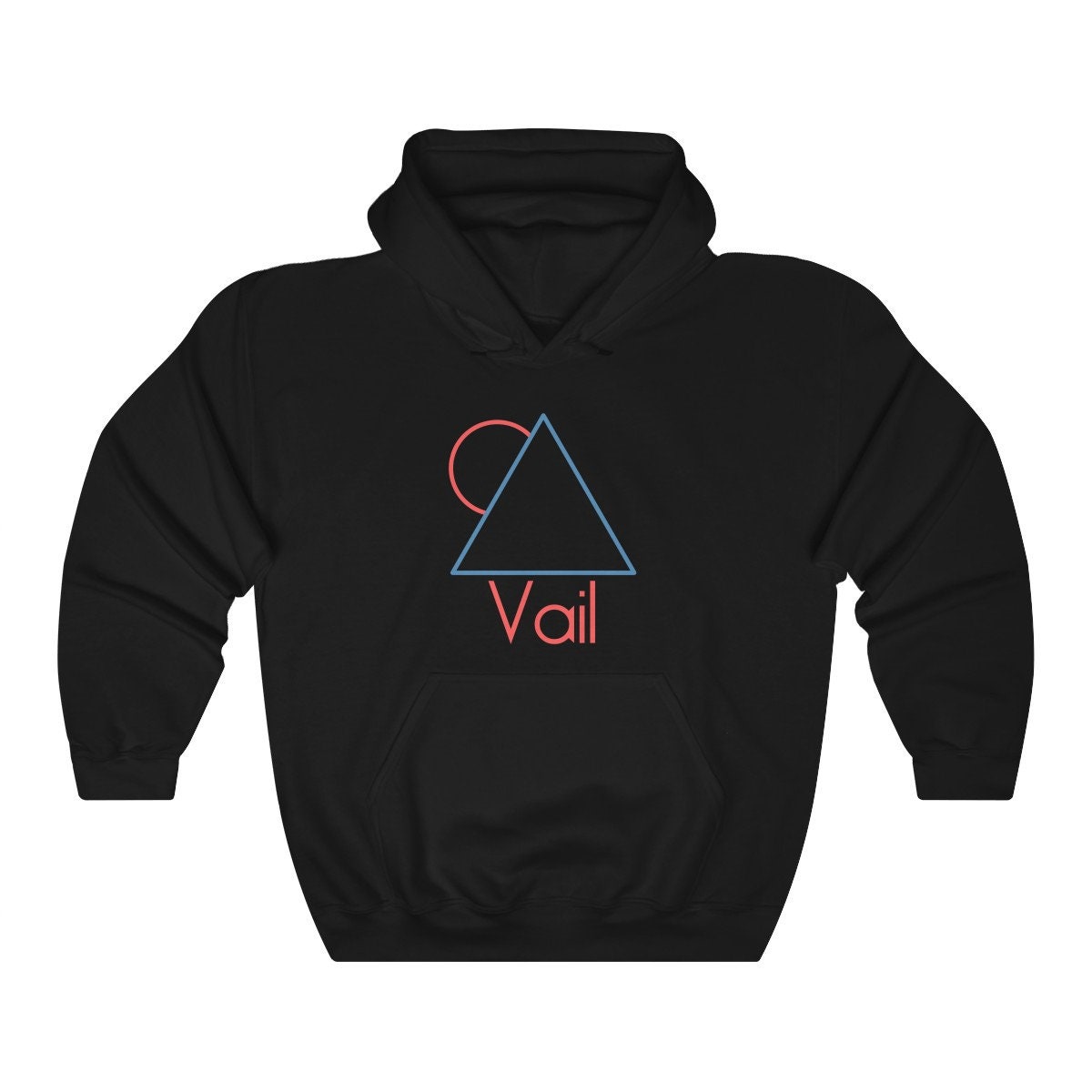 Vail, Colorado Hoodie, Minimal Mountain Adult Unisex Vail Sweatshirt ...