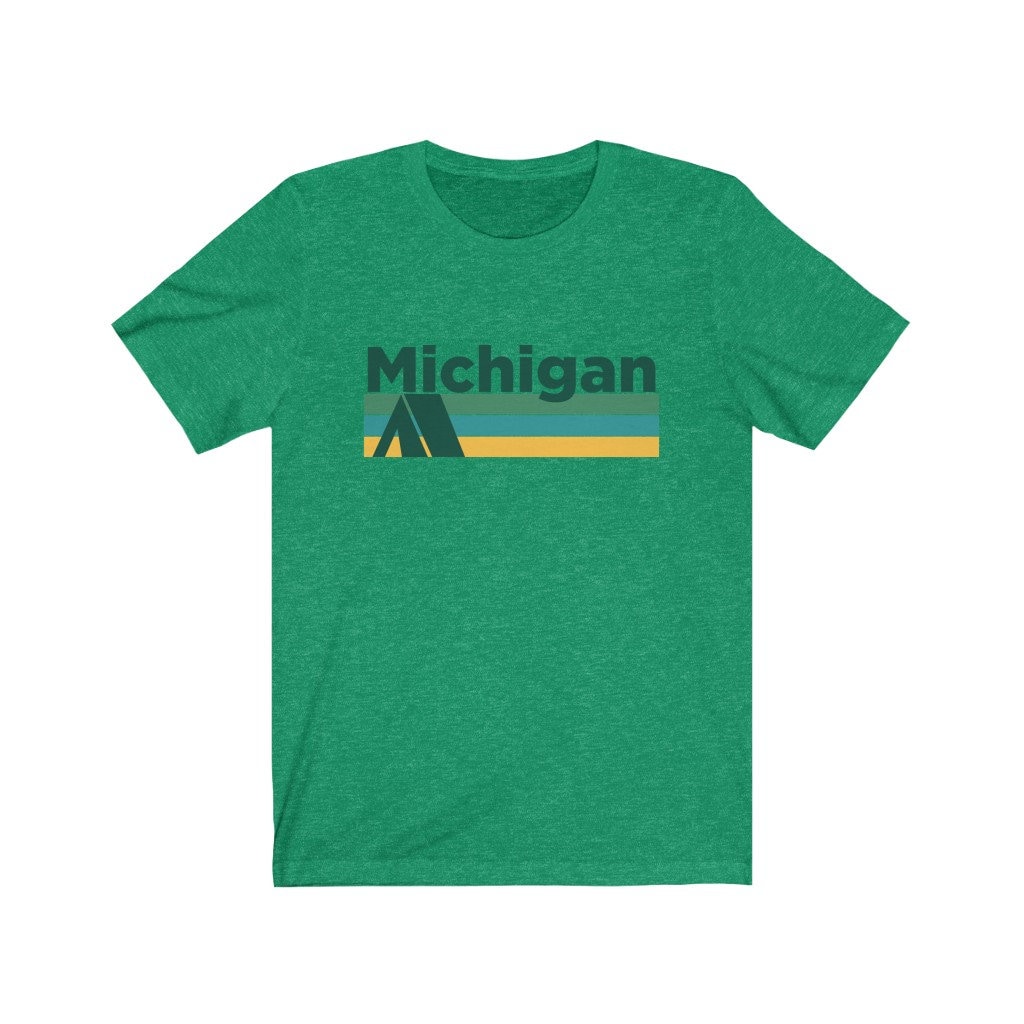 Michigan Shirt Adult Unisex Retro Camping Michigan T Shirt | Etsy