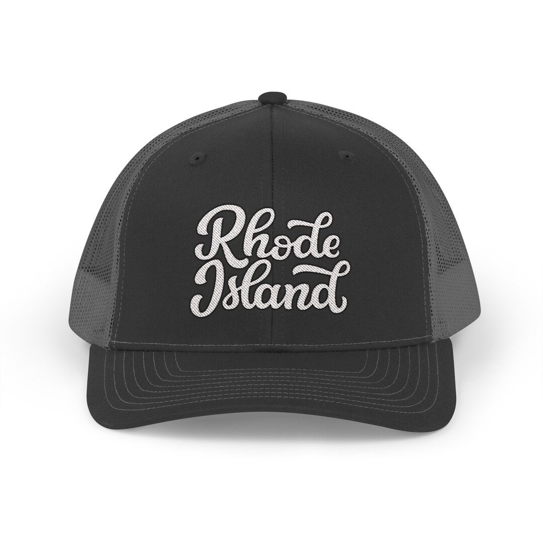 Rhode Island Snapback Trucker Cap - Embroidered Rhode Island Hat ...
