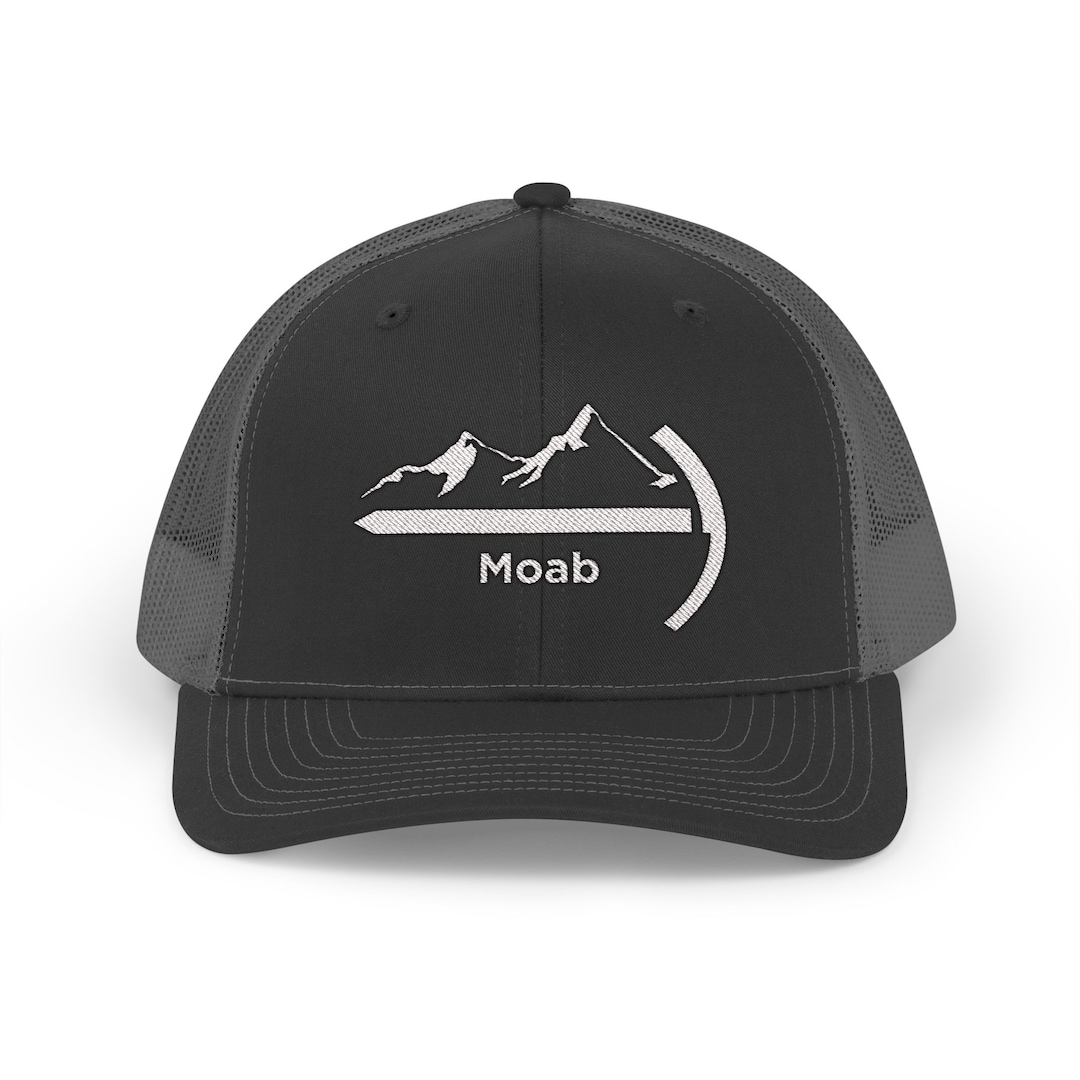 Moab, Utah Snapback Trucker Cap - Embroidered Moab Hat ...
