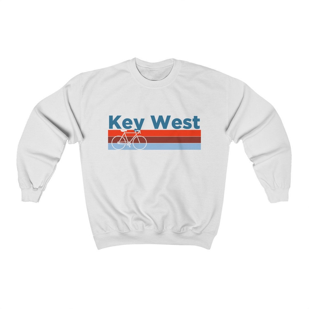 Key West, Florida Sweatshirt, Retro Bike Adult Unisex Key West ...