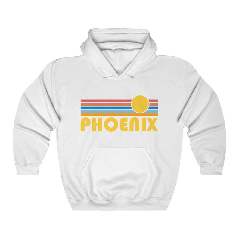 Phoenix Arizona Hoodie Retro Sunrise Unisex Phoenix - Etsy