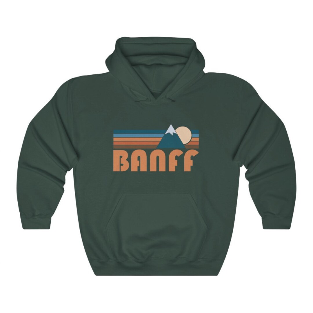 Banff, Canada Hoodie Retro Mountain Unisex Banff Sweatshirt - Etsy