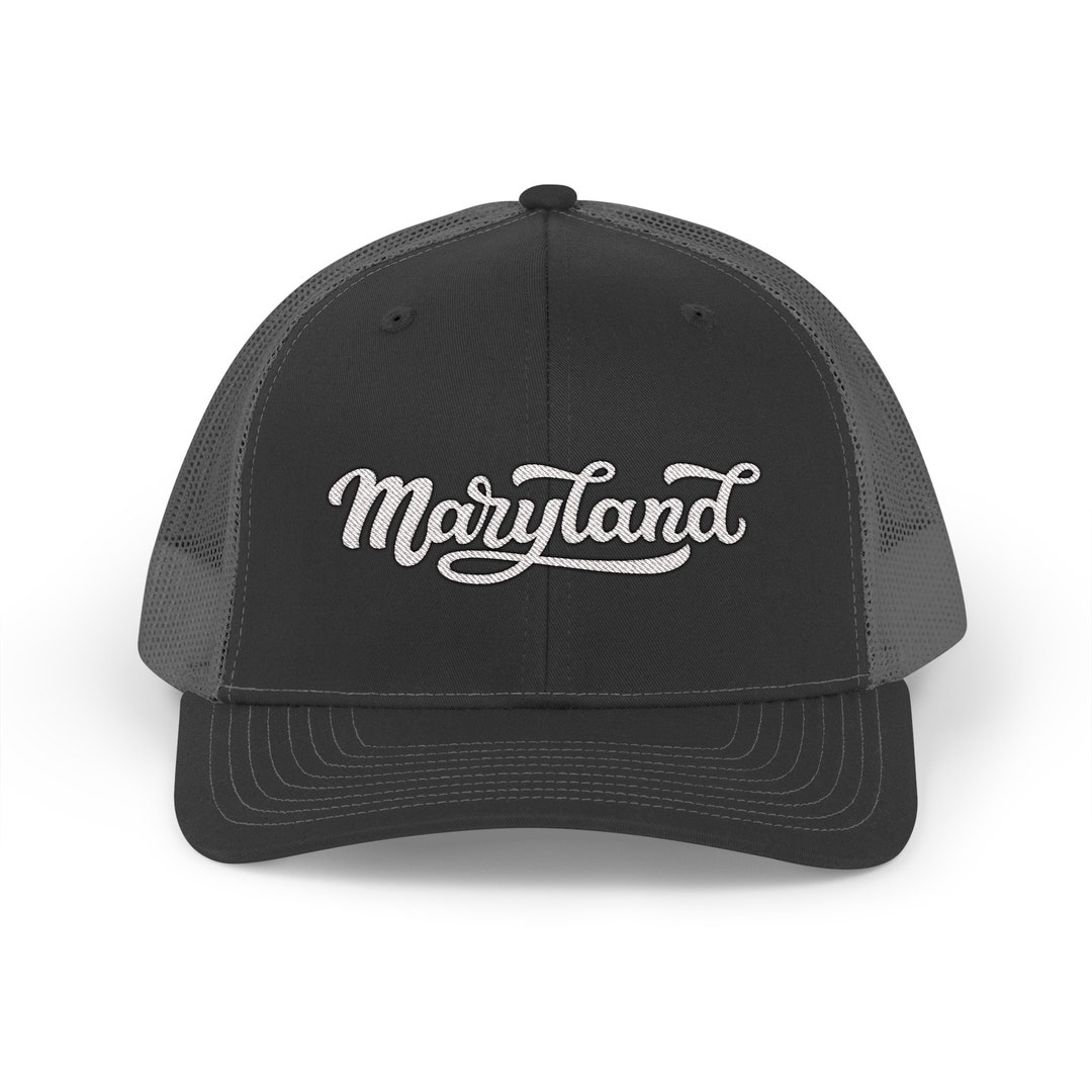 Maryland Snapback Trucker Cap - Embroidered Maryland Hat ...
