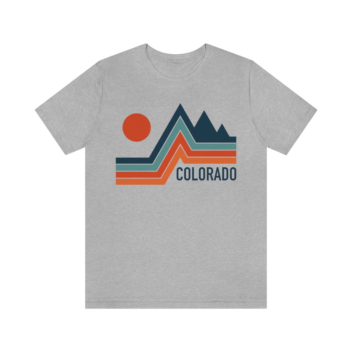 Colorado T-shirt Retro Mountain Unisex Colorado Shirt - Etsy