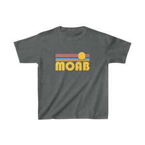 Moab, Utah Youth Shirt, Retro Sunrise Moab Kid's T-shirt ...