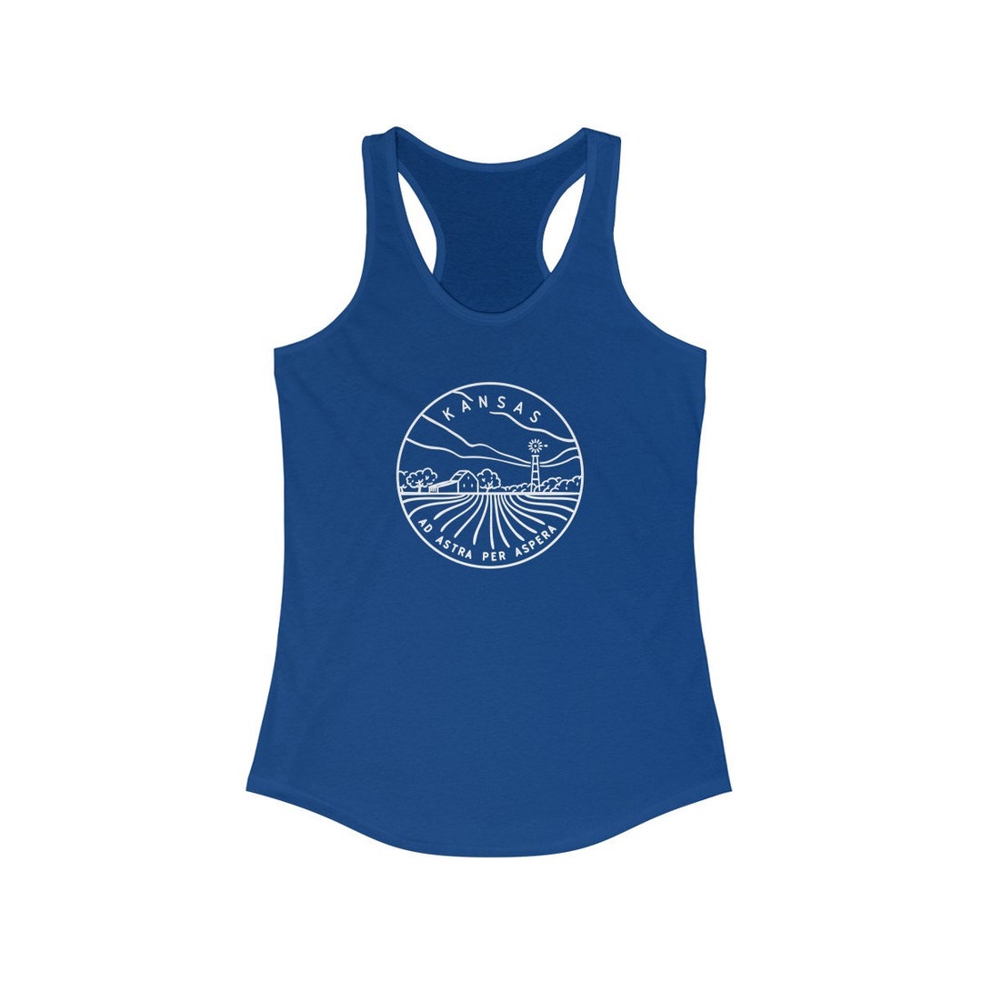 Kansas Women's Tank Top State Design Racerback Kansas Tank Top - Etsy
