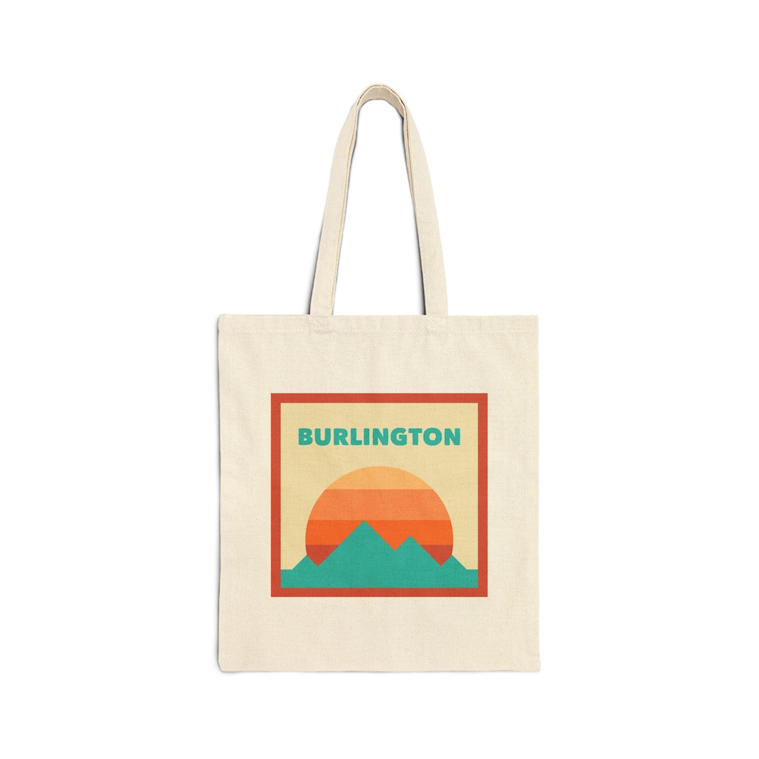 Burlington, Vermont Tote Bag, Cotton Canvas Tote Bag, Reusable Shopping ...