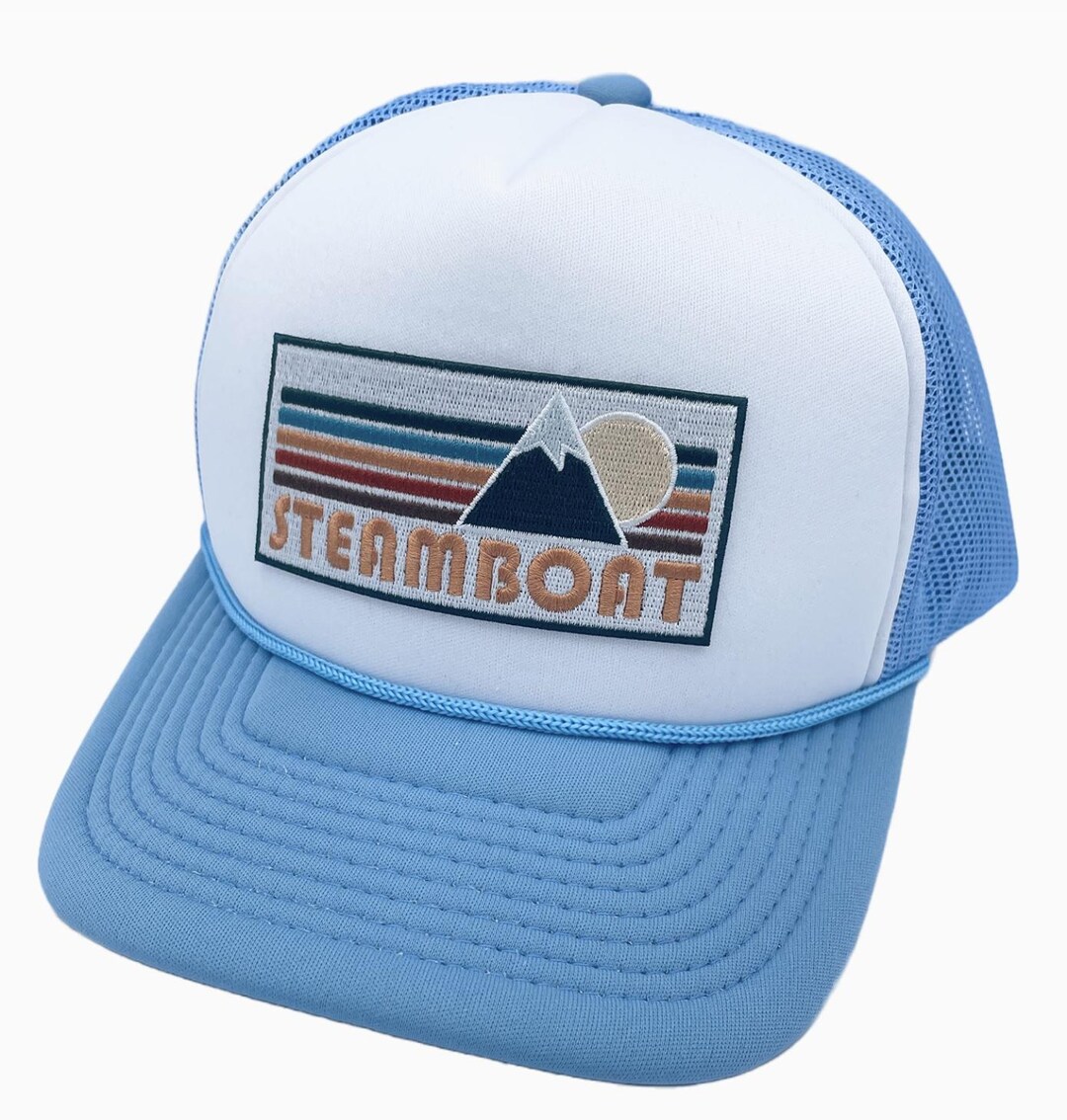 Steamboat Colorado Trucker Hat: Retro Mountain Embroidered Snapback - Etsy