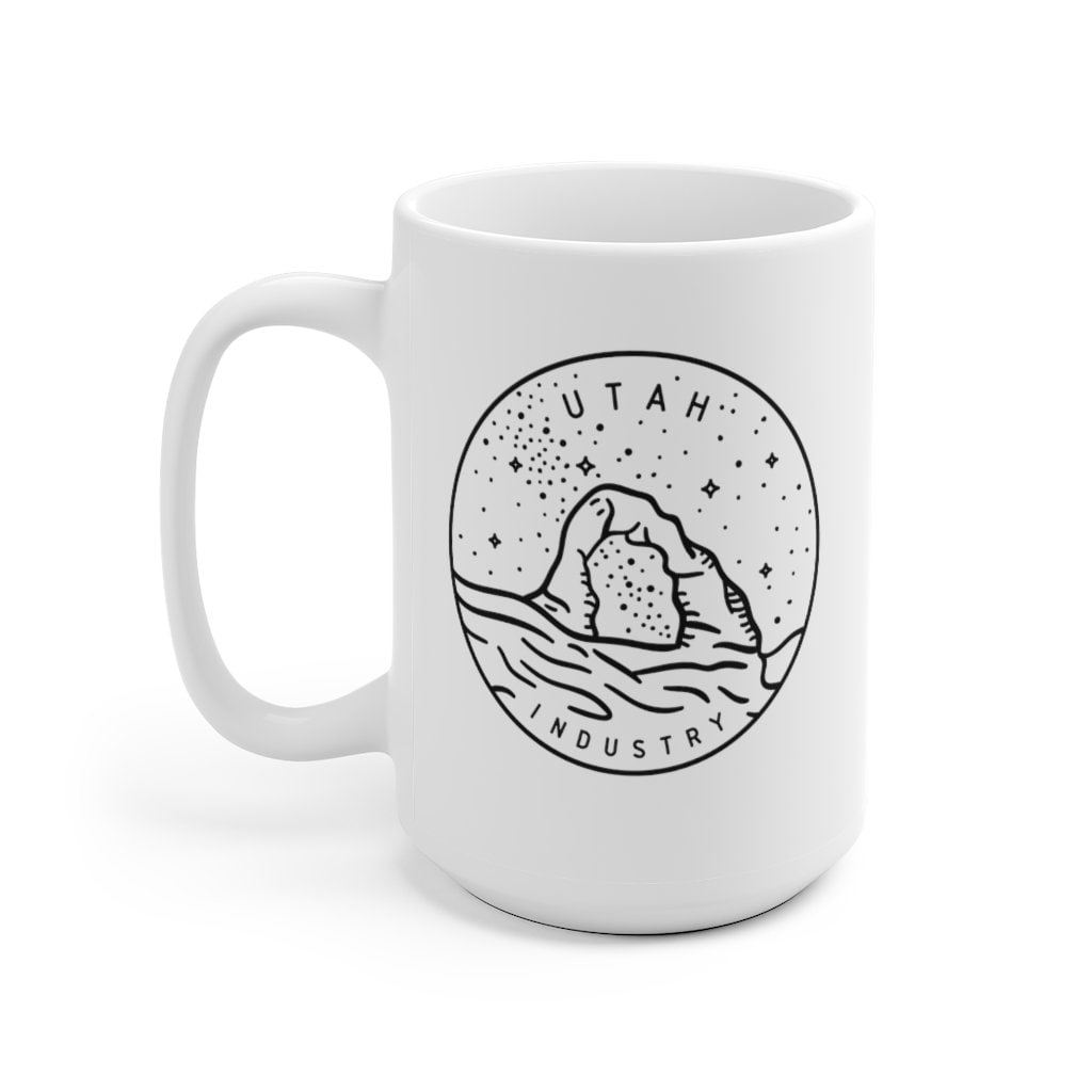 Utah Mug State Design White Ceramic Utah Mug 11oz & 15oz | Etsy
