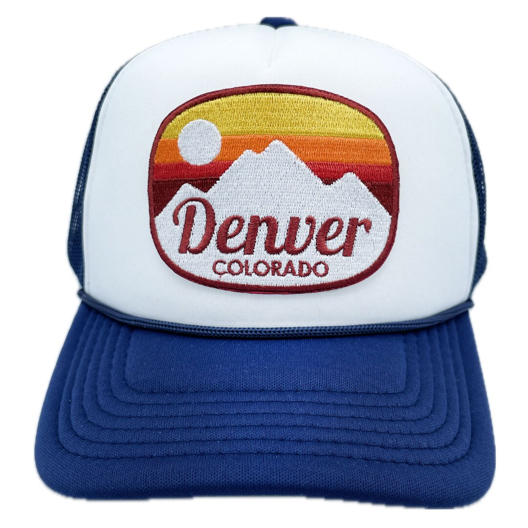 Kids Denver Hat (ages 2-12), Retro Mountain Denver, Colorado Snapback ...