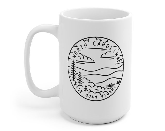New Hampshire Mug State Design White Ceramic New Hampshire - Etsy