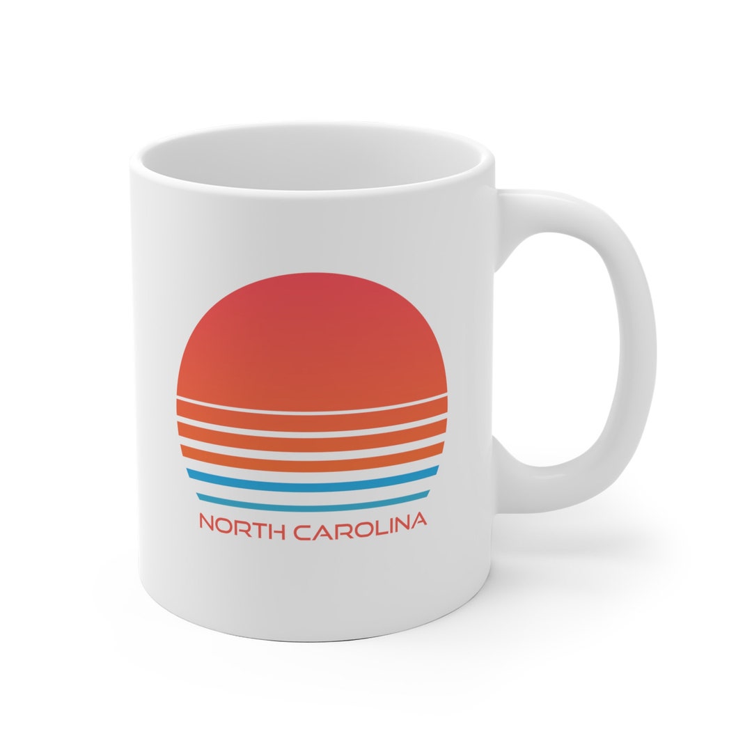 North Carolina Camp Mug - Retro 80s Ceramic North Carolina Mug ...