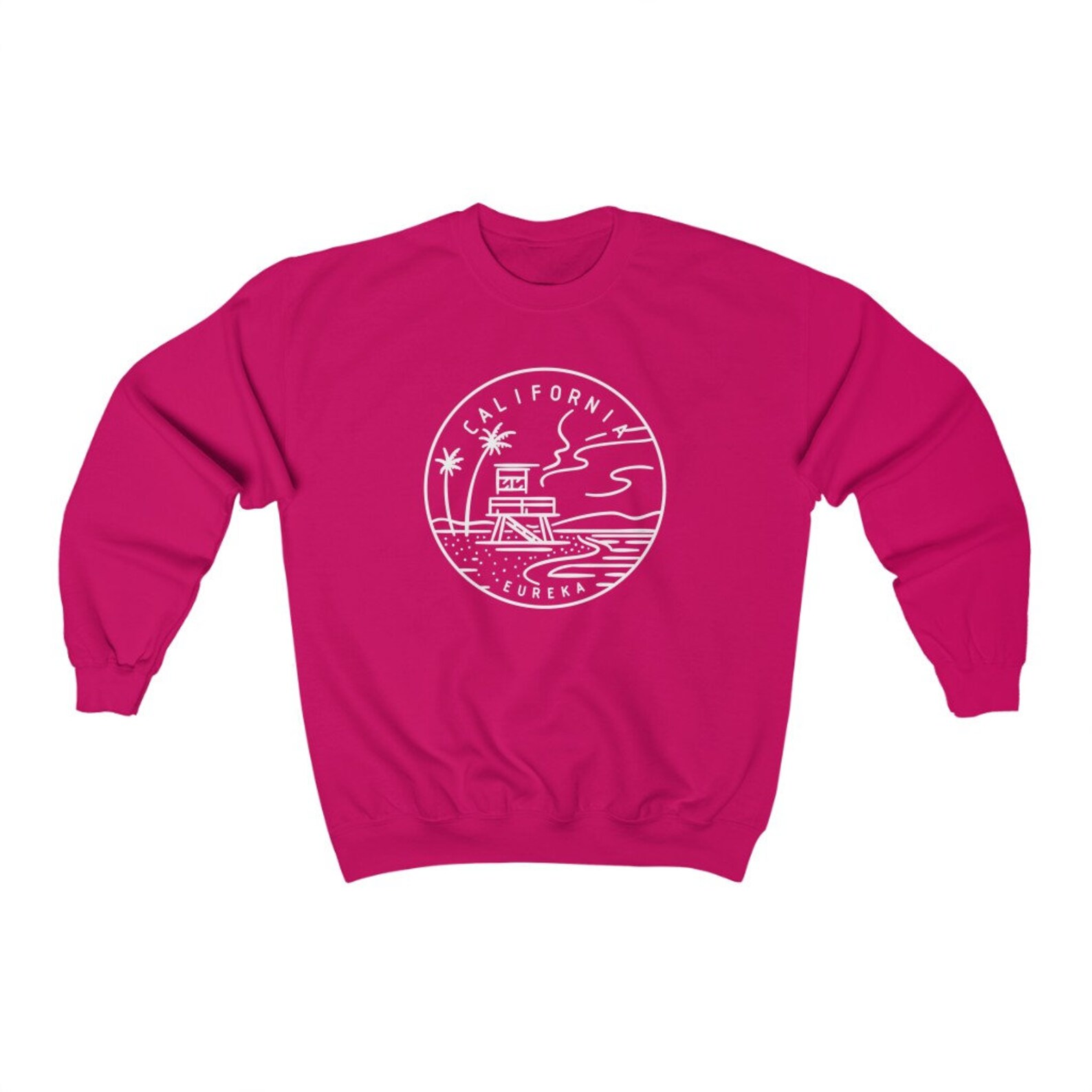 California Sweatshirt State Design Adult Unisex Crewneck - Etsy