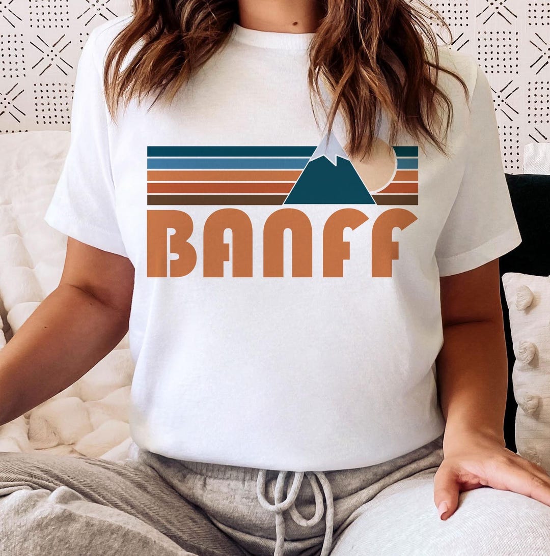 Banff, Canada Graphic Tee, Retro Mountain Unisex Banff T-shirt ...