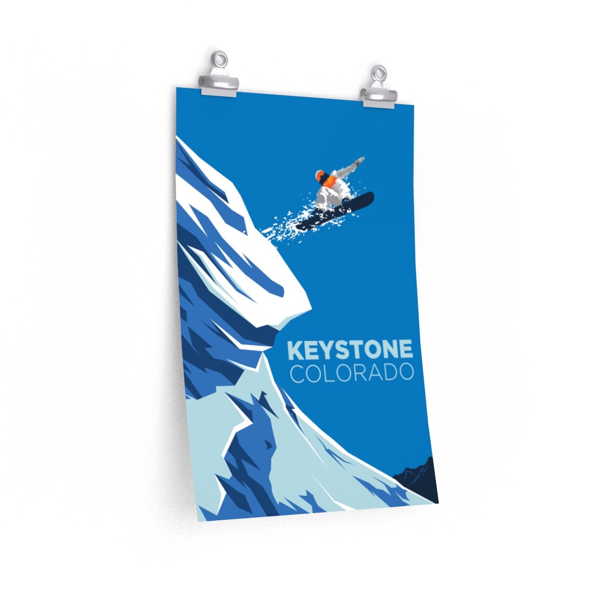 Keystone, Colorado Poster Print, Premium Art Snowboard Keystone Poster ...