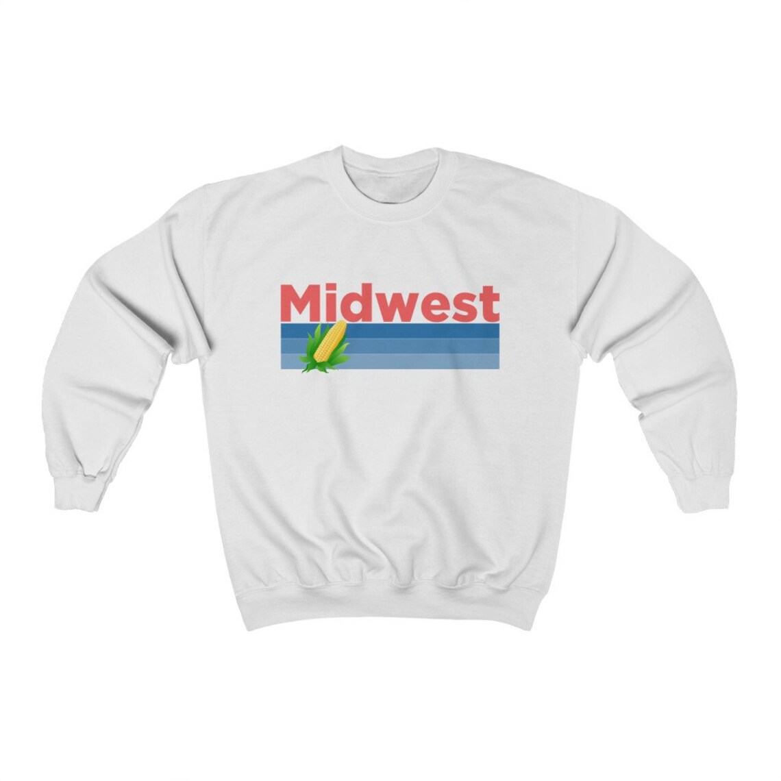 Midwest Sweatshirt Retro Corn & Farming Unisex Midwest | Etsy