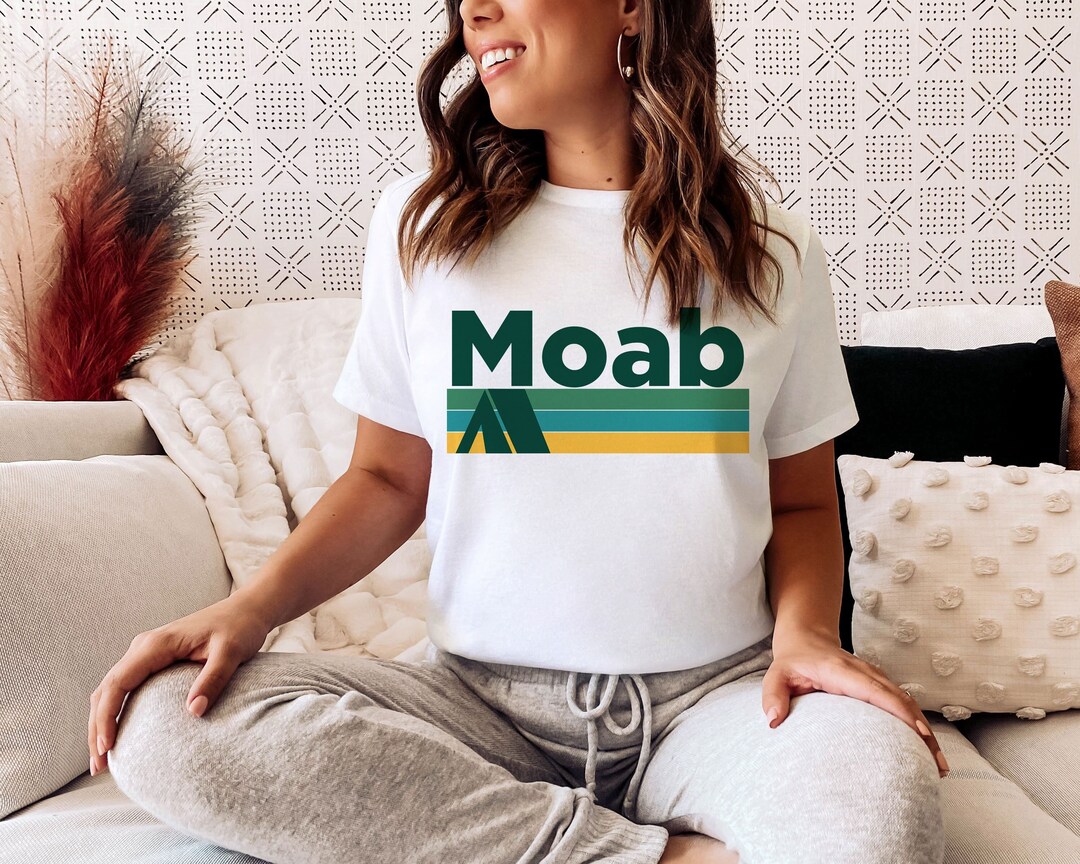 Moab, Utah Graphic Tee - Retro Camping - Personalization Available - Etsy