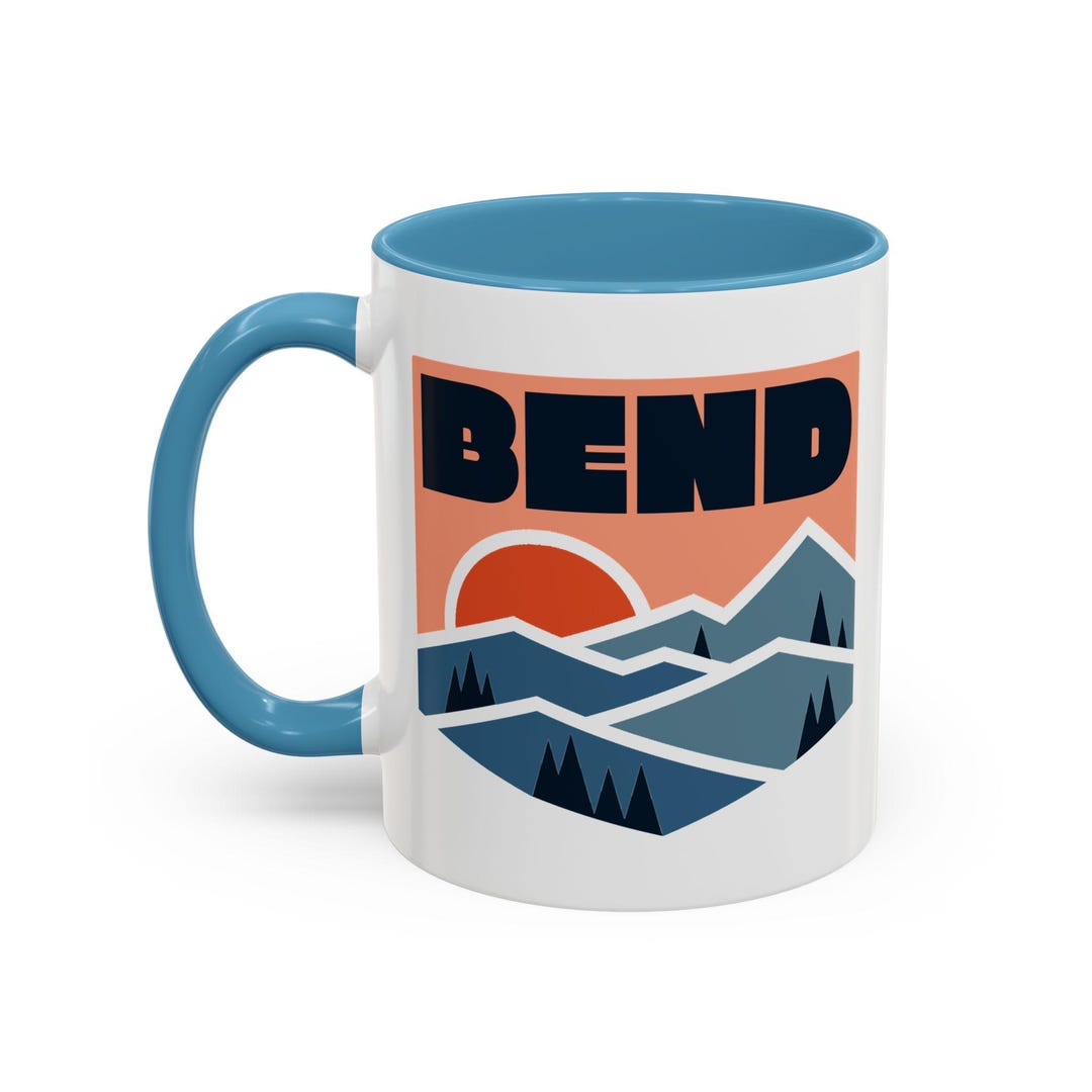 Bend Oregon Coffee Mug: Mountain Sunset Ceramic Cup, Nature Lover Gift ...