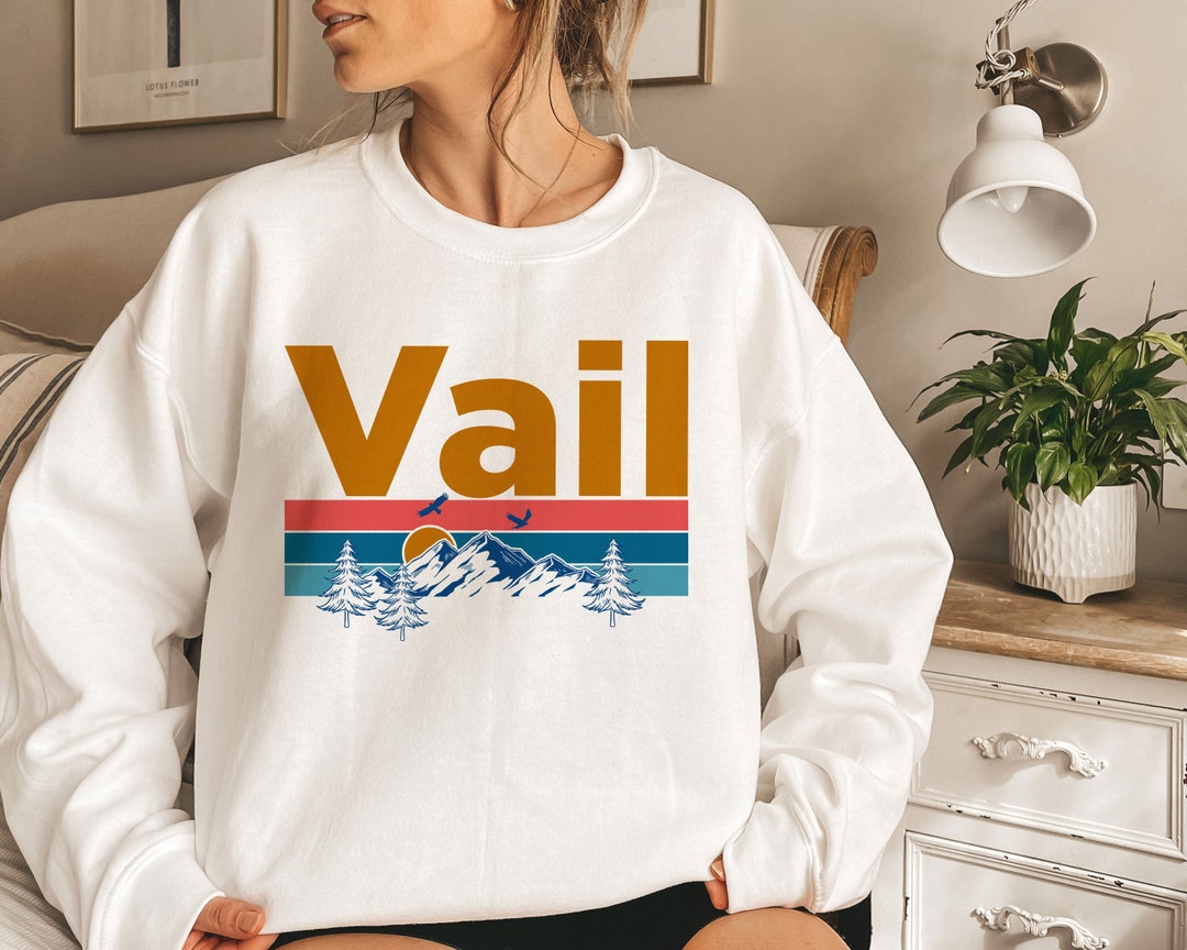 Vail Sweatshirt, Mountain Sunset Unisex Vail, Colorado Sweatshirt ...