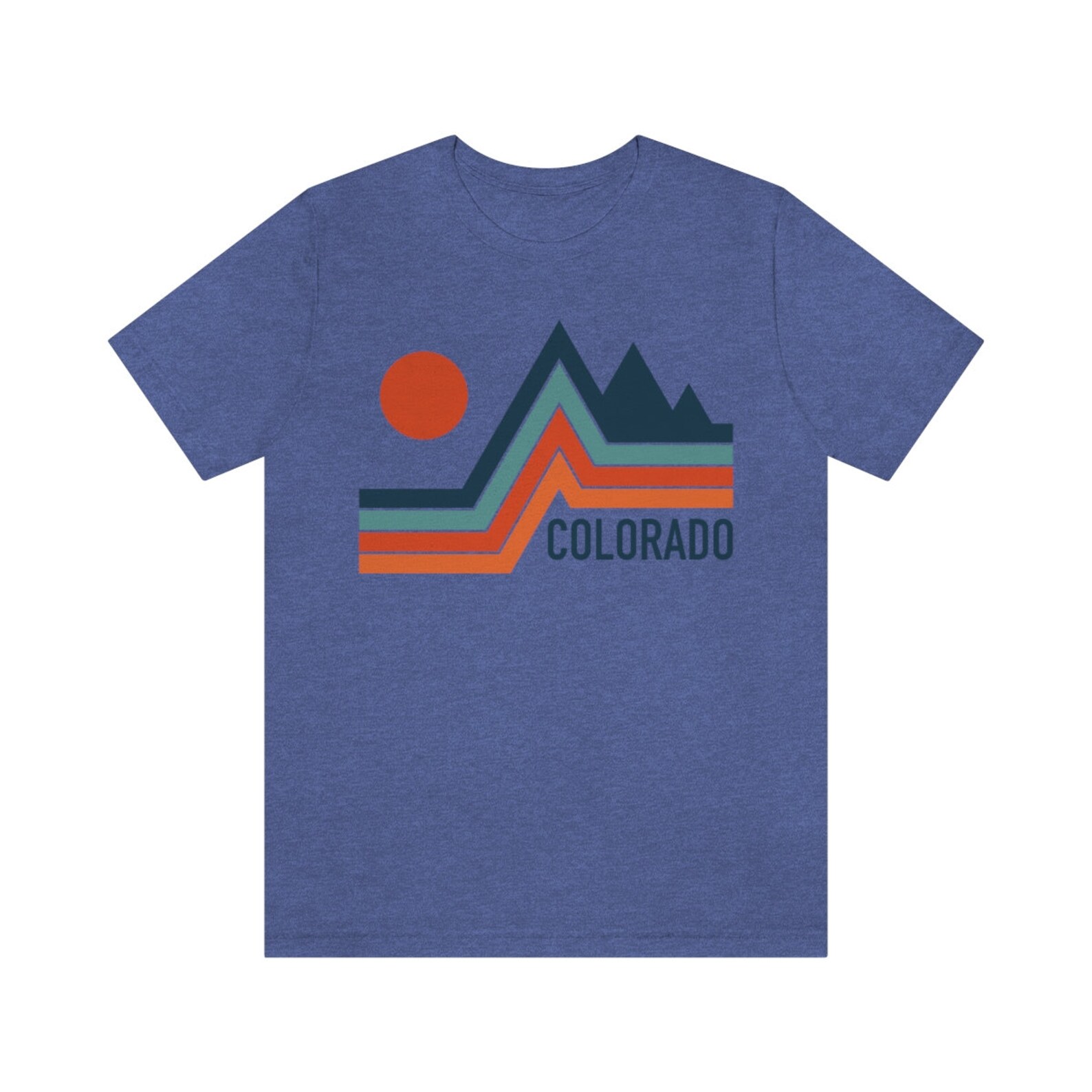 Colorado T-shirt Retro Mountain Unisex Colorado Shirt - Etsy