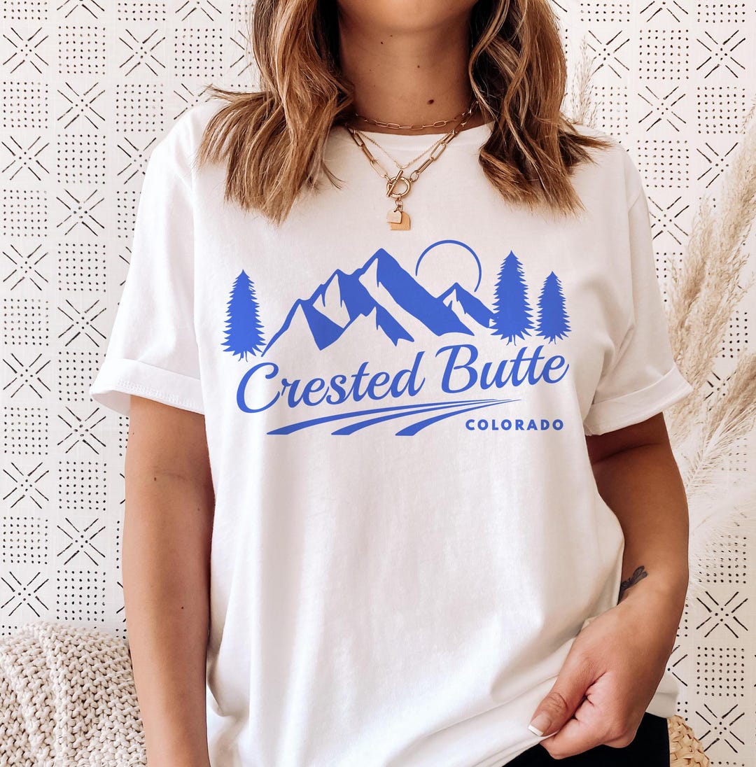 Crested Butte Colorado T-shirt: Retro Mountain Unisex Tee - Etsy