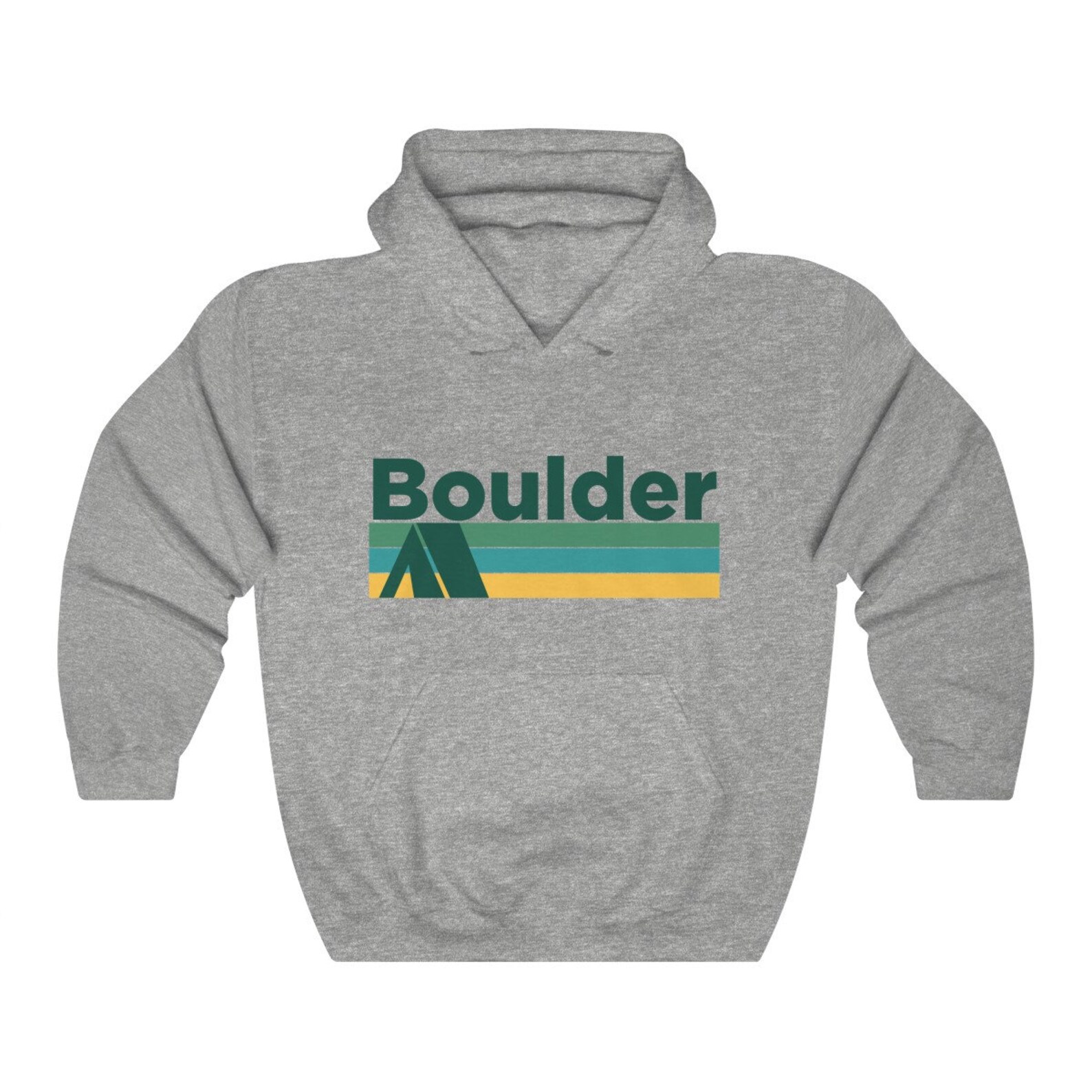 Boulder Colorado Hoodie Retro Camping Adult Unisex Boulder - Etsy