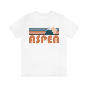 Aspen, Colorado Shirt, Retro Mountain Unisex Aspen T-shirt ...