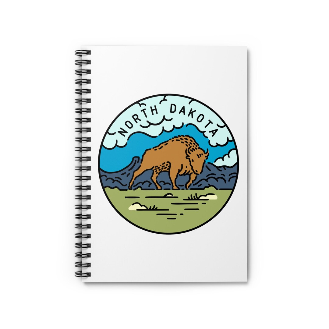 North Dakota Notebook, Spiral Notebook - Ruled Line Journal ...