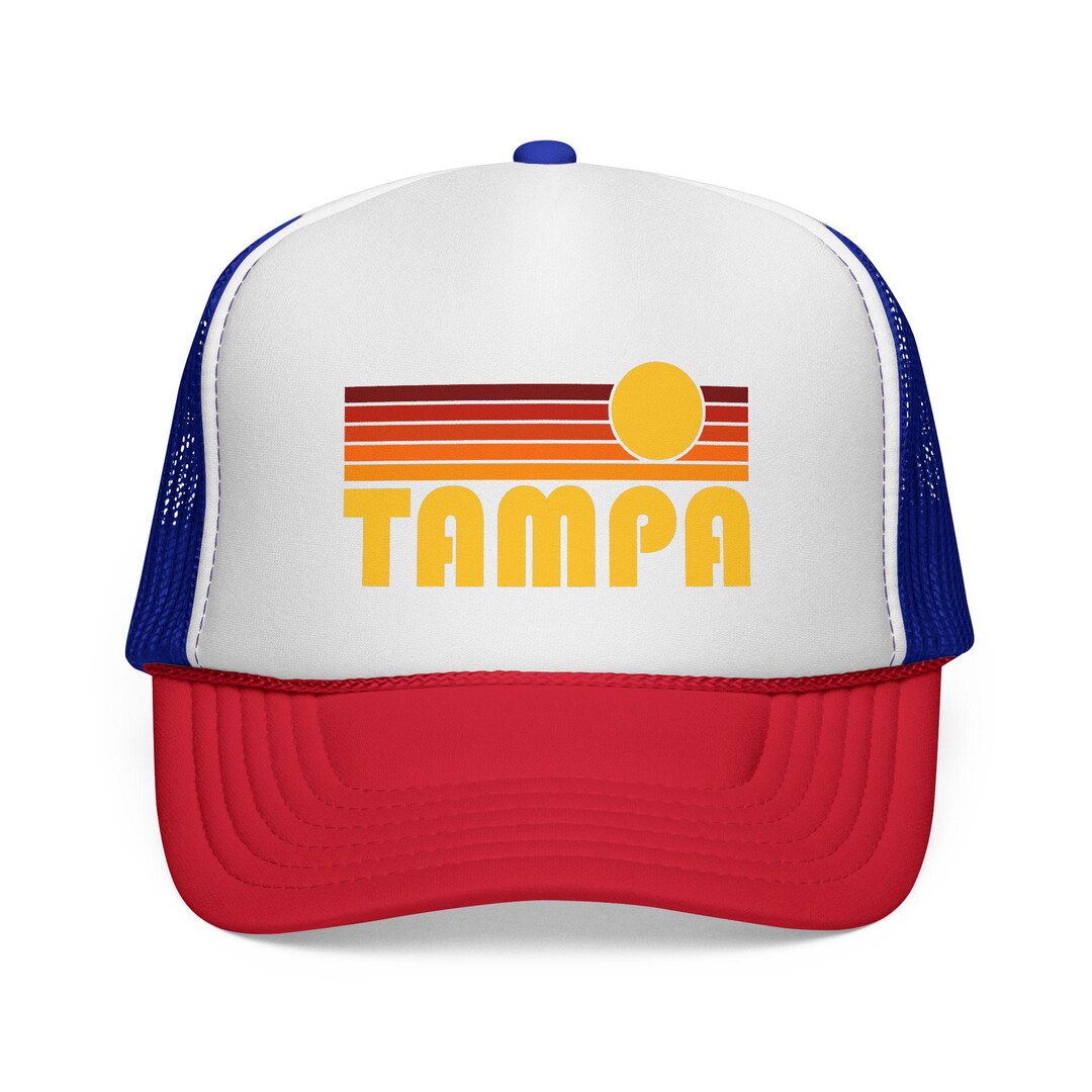 Tampa, Florida Retro Sun Trucker Hat - Vintage Style Tampa Cap - Etsy