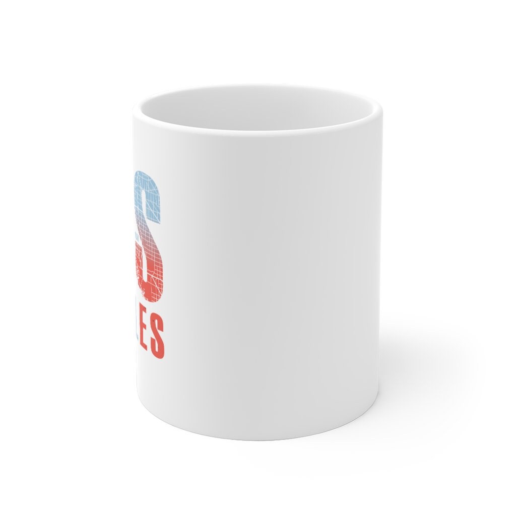 Los Angeles Mug Map Design Ceramic Los Angeles California | Etsy