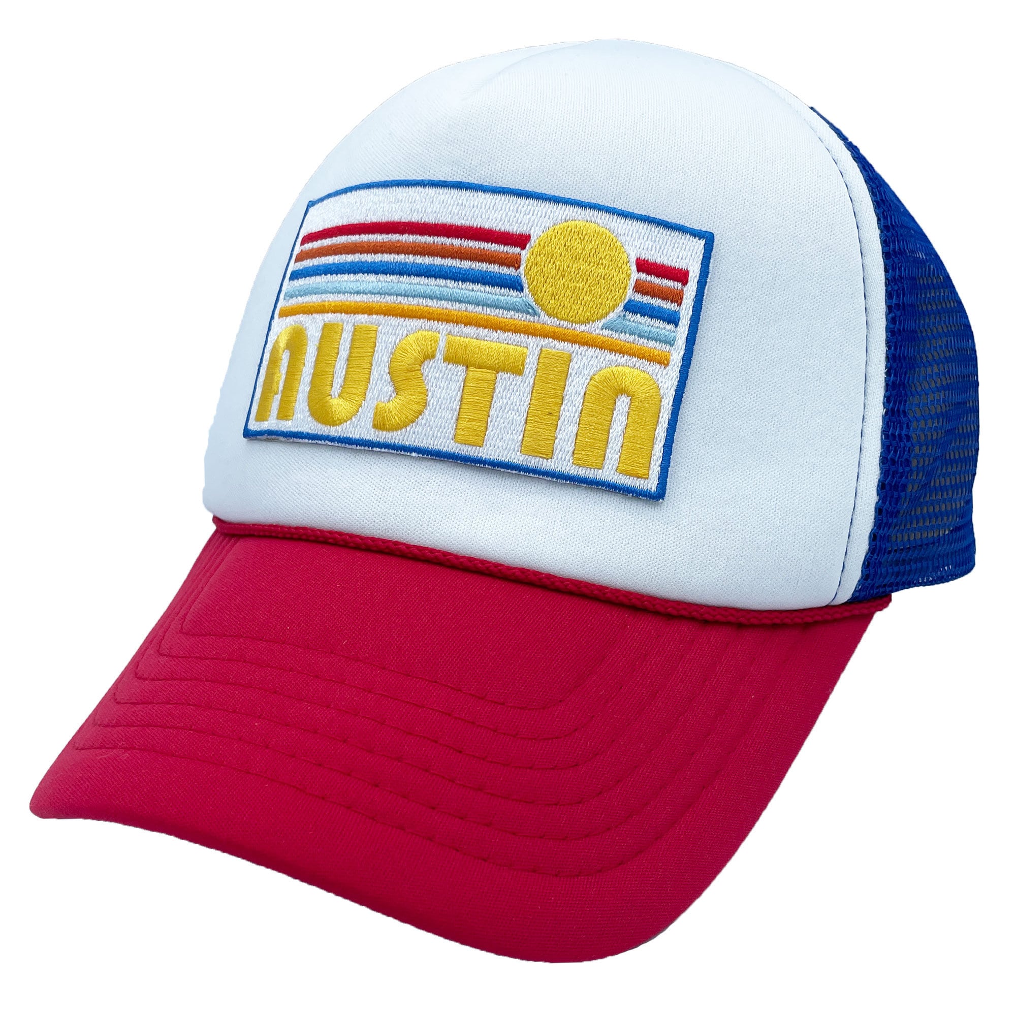 Austin Texas Trucker Hat Retro Sun Snapback Austin Hat / | Etsy