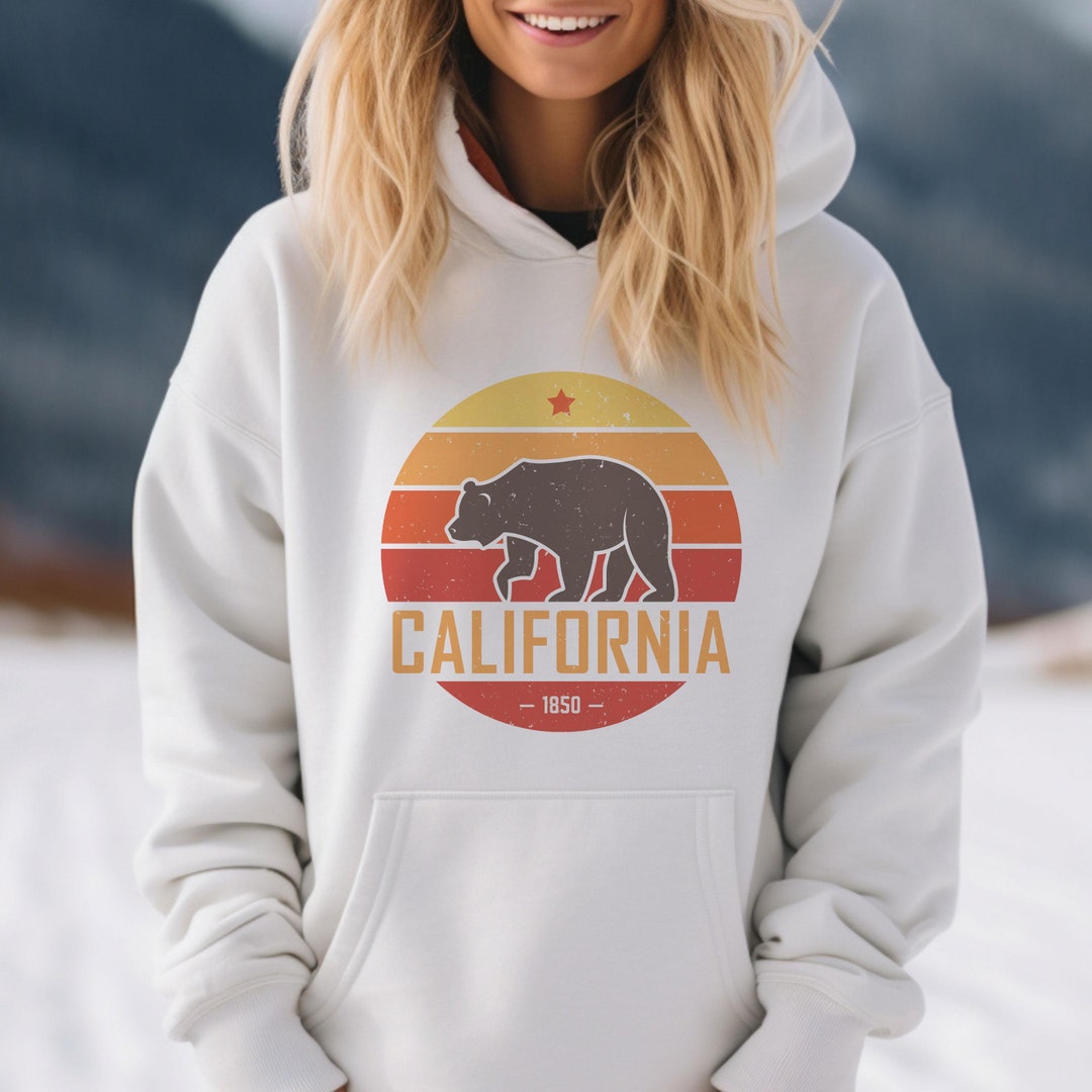 Retro California Bear Unisex Sweatshirt - Personalized - Etsy