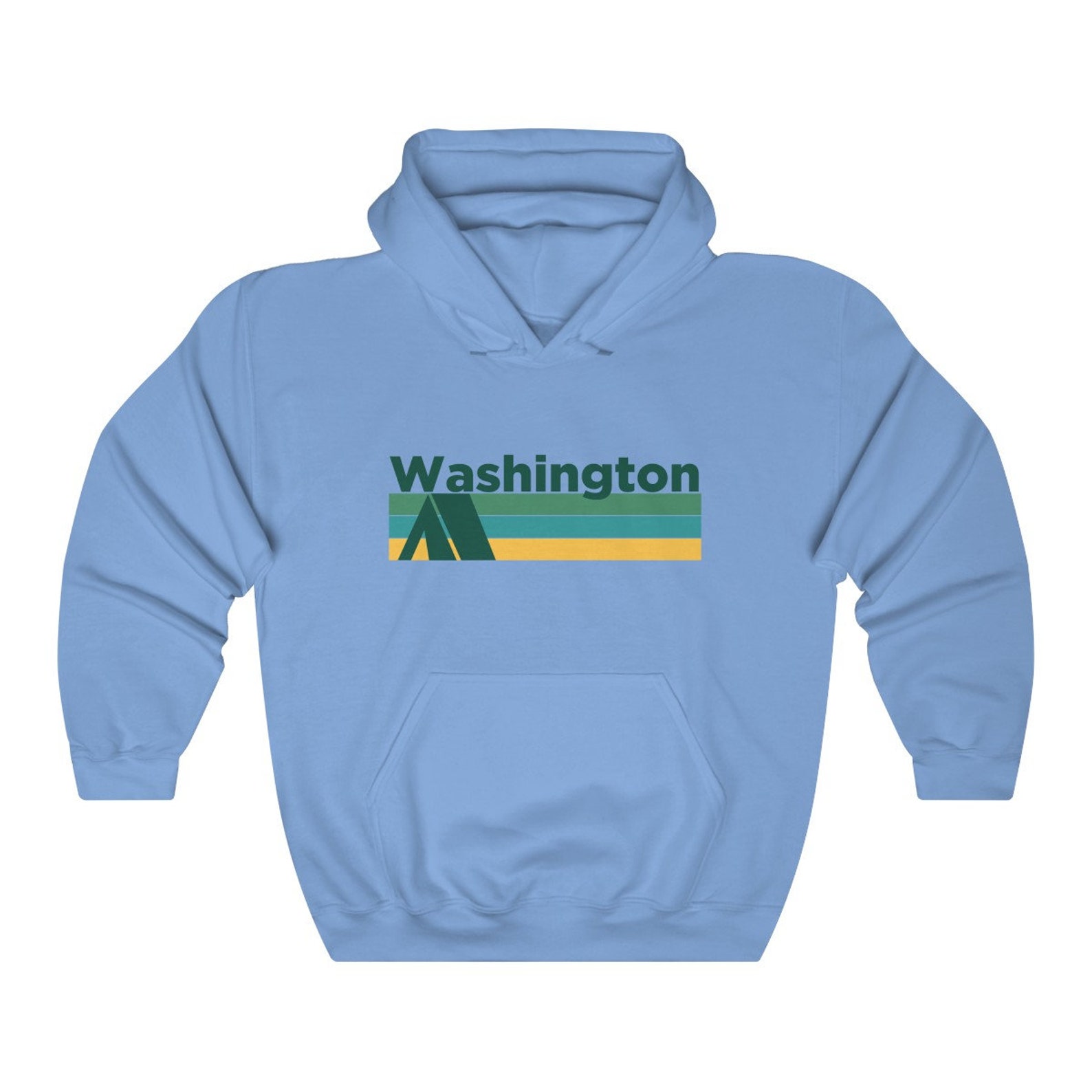 Washington Hoodie Retro Camping Adult Unisex Washington | Etsy