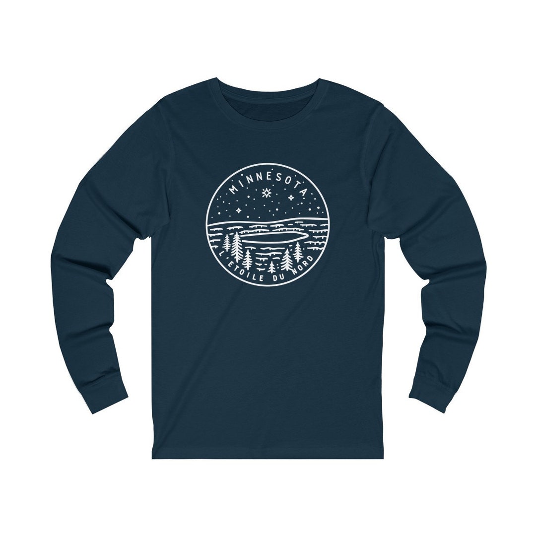 Minnesota Long Sleeve Shirt, Unisex State Design Adult Unisex Minnesota ...
