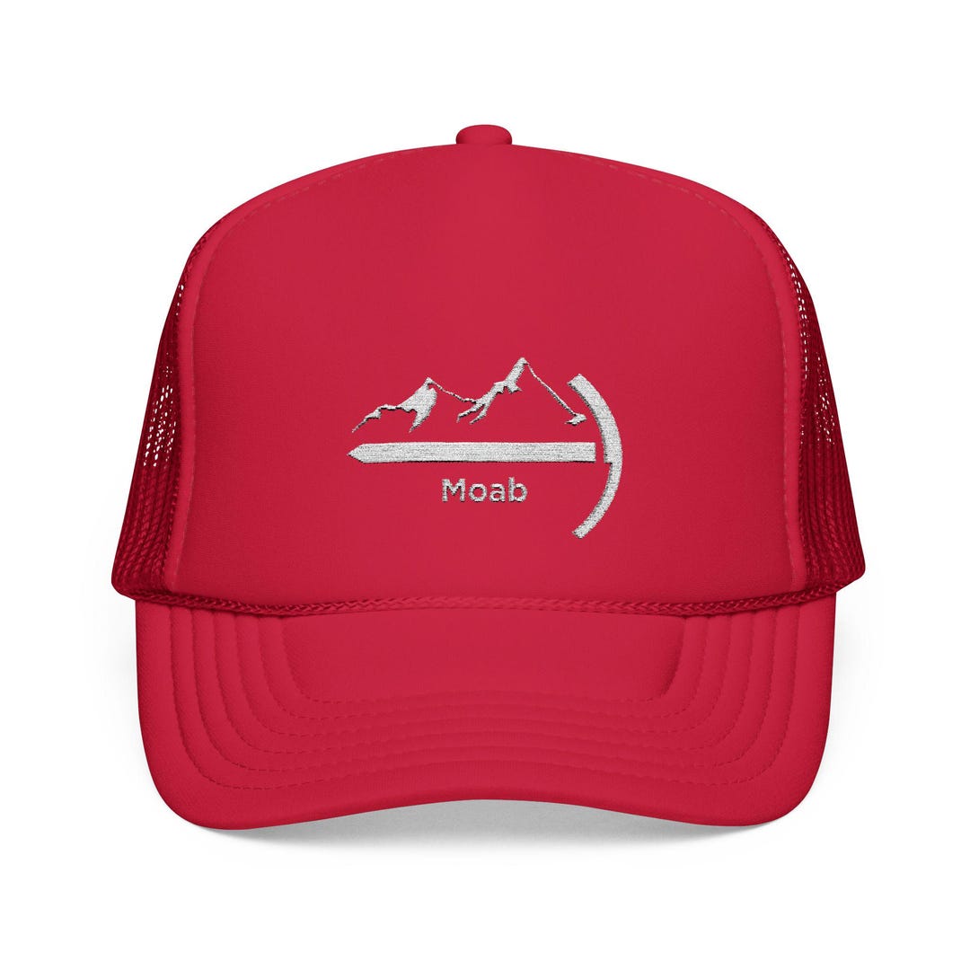 Moab, Utah Embroidered Foam Trucker Hat - Etsy
