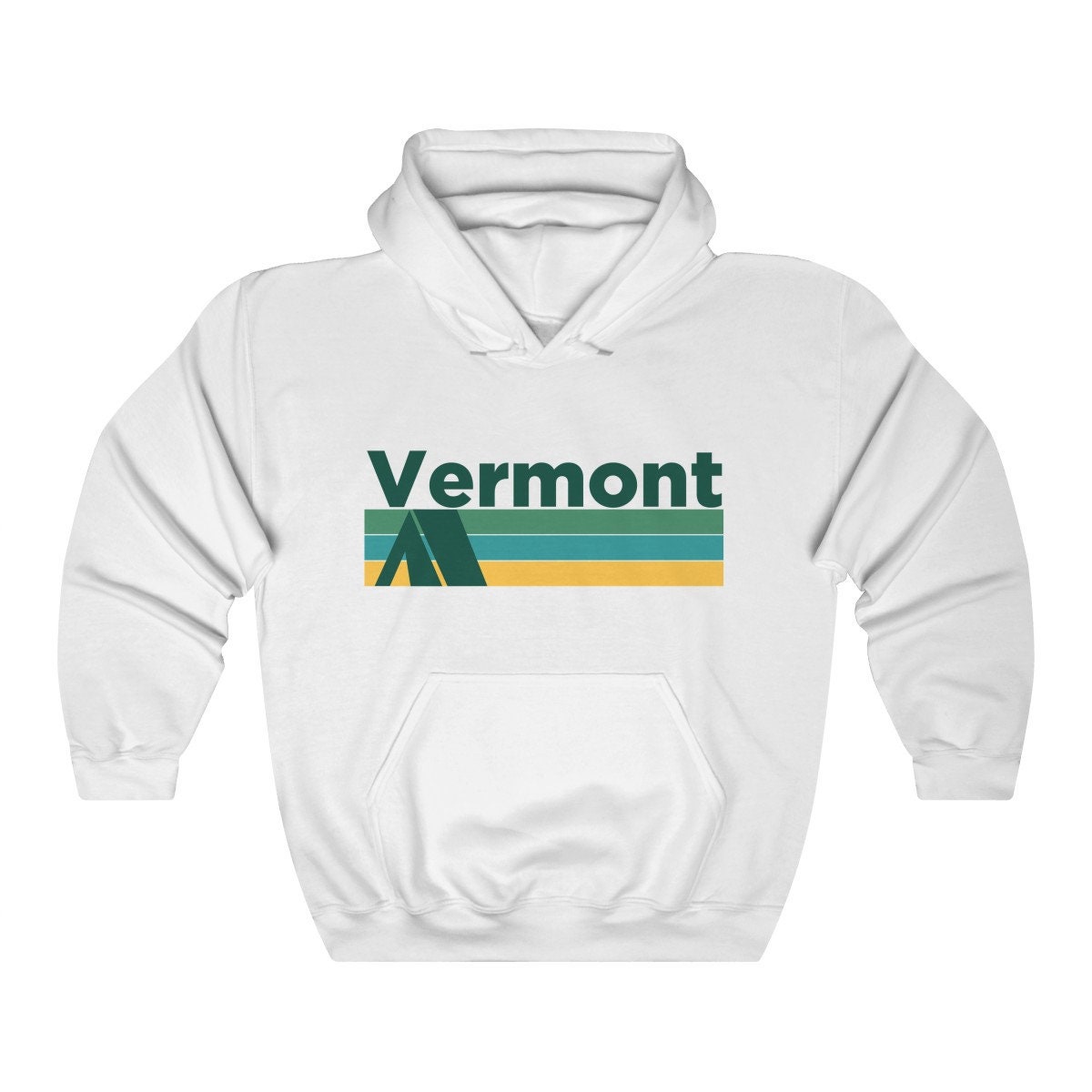 Vermont Hoodie Retro Camping Adult Unisex Vermont Sweatshirt - Etsy