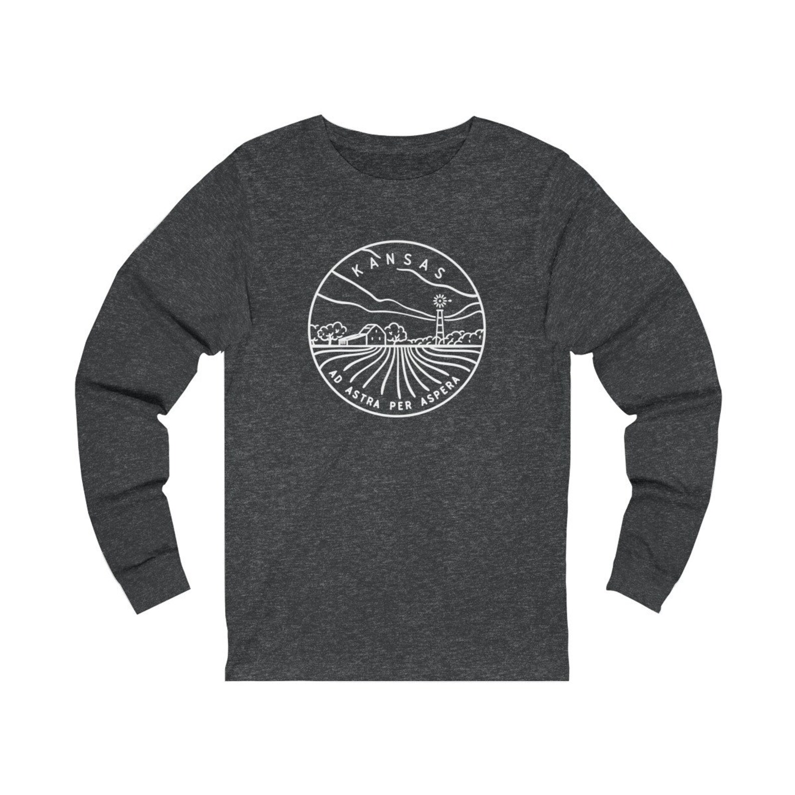Kansas Long Sleeve Shirt: Unisex State Pride Tee - Etsy