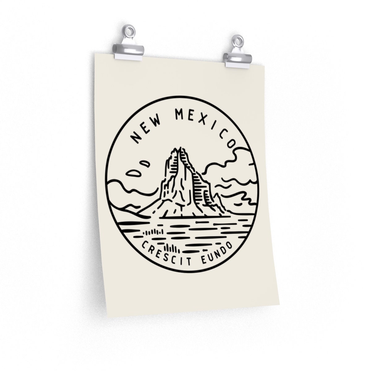 New Mexico Poster State Design New Mexico Print / Picture / - Etsy