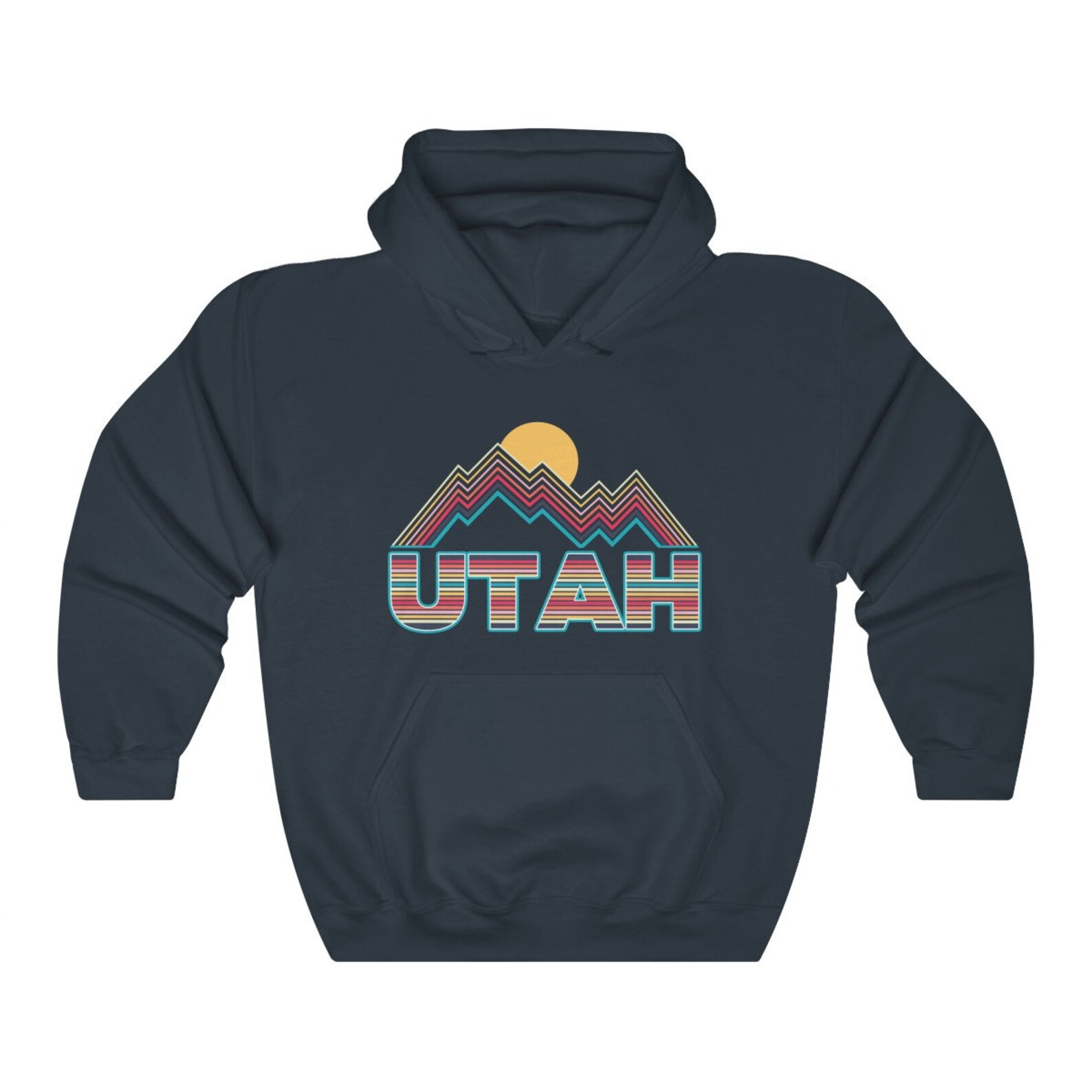 Utah Hoodie Adult Unisex Retro Mountain Utah Sweatshirt - Etsy