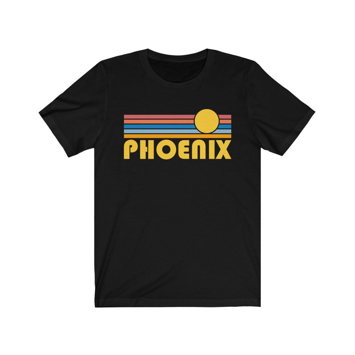 Phoenix Arizona Shirt Retro Sunset Unisex Phoenix T-shirt | Etsy