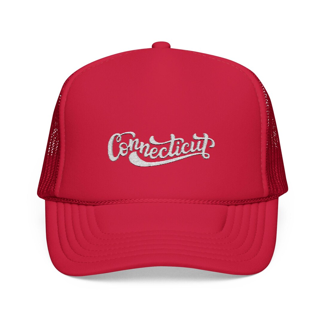 Connecticut Embroidered Foam Trucker Hat - Etsy