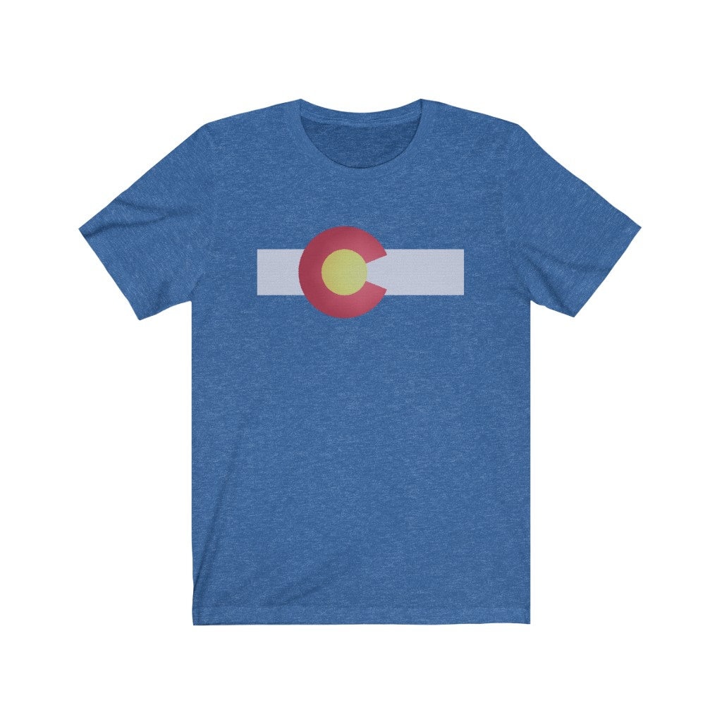 Colorado T Shirt, State Flag Design Adult Unisex Colorado Tshirt ...