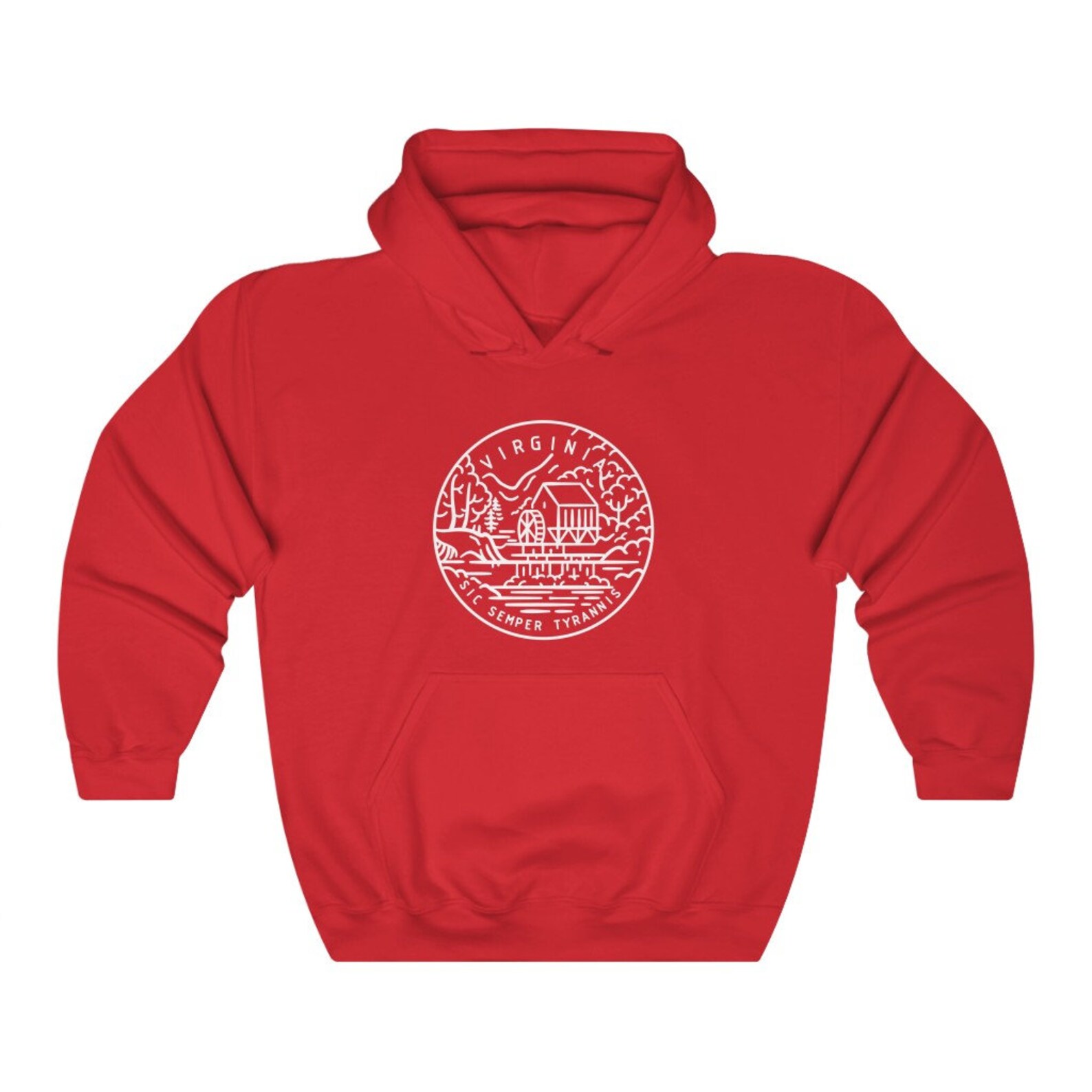 Virginia Hoodie State Design Adult Unisex Virginia Hoodie | Etsy