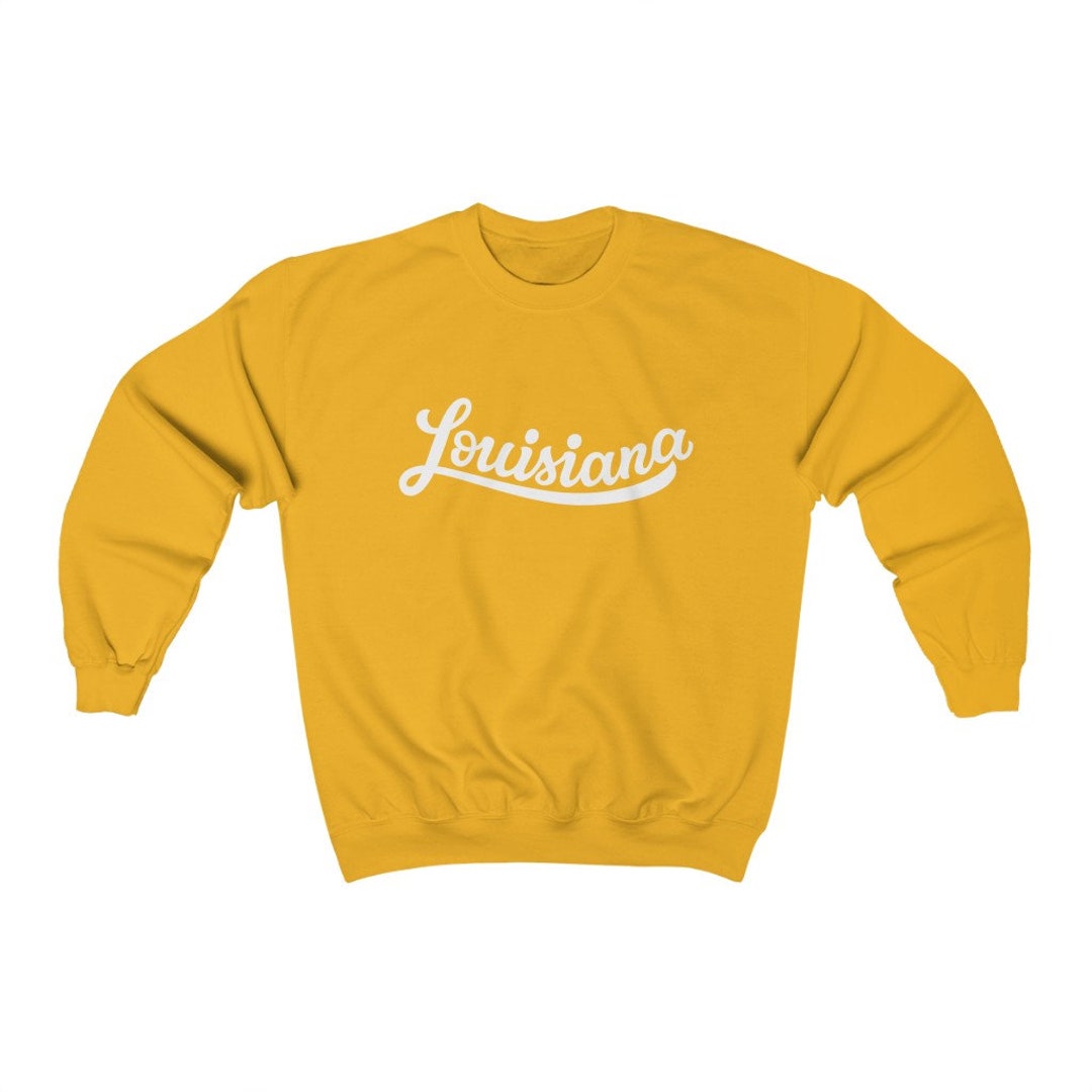 Louisiana Sweatshirt, Unisex Hand Lettered Louisiana Sweatshirt ...