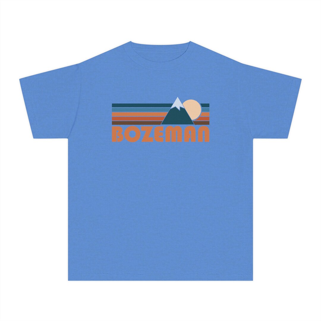 Bozeman, Montana Youth 100% Cotton Comfort Colors Midweight Tee ...