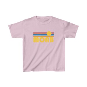 Moab, Utah Youth Shirt, Retro Sunrise Moab Kid's T-shirt ...