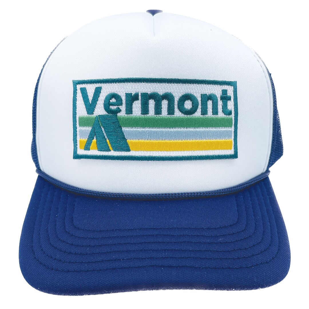 Premium Vermont Kid's Trucker Hat: Retro Camping Snapback (ages 2-10 ...
