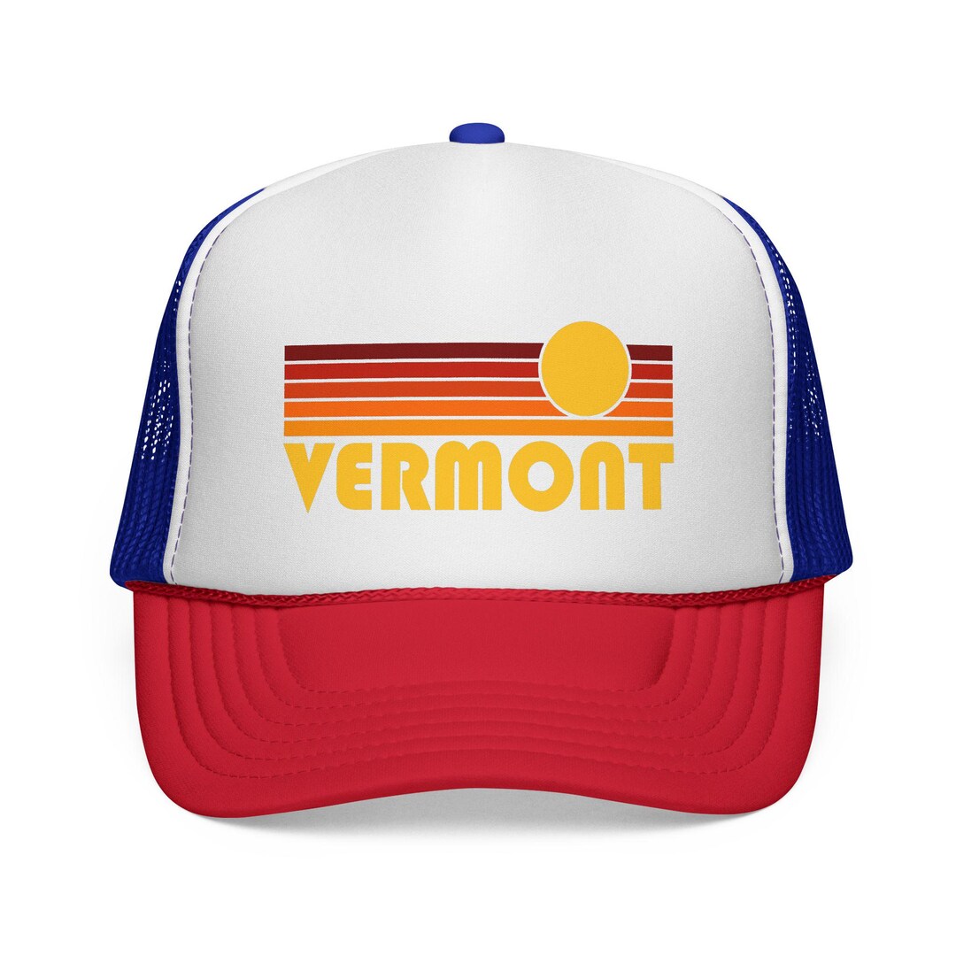 Vermont Retro Sun Trucker Hat - Vintage Style Vermont Cap - Etsy